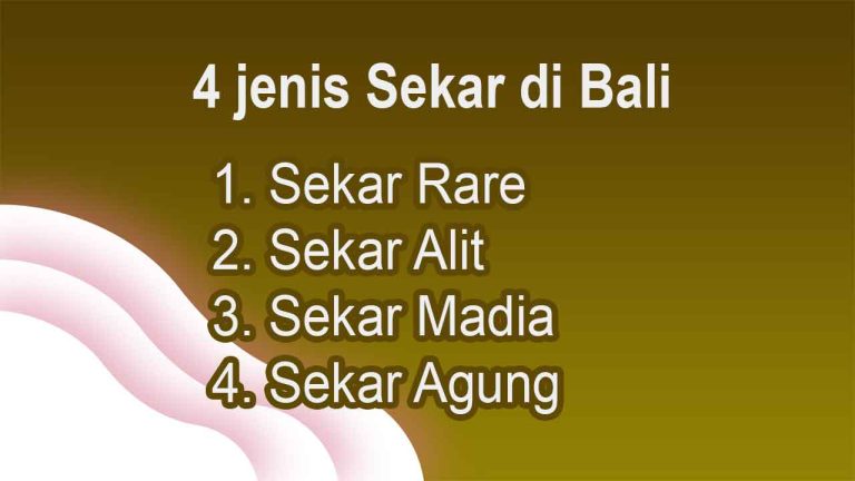 4 Jenis Sekar Di Bali Lengkap Dengan Jenis Dan Contohnya | Kawruh Basa