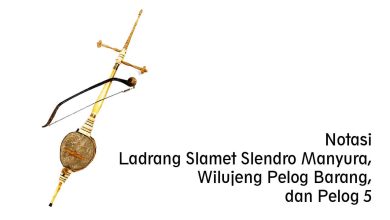 Notasi Ladrang Slamet Slendro Manyura, Wilujeng Pelog Barang Dan Pelog ...