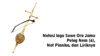 Notasi Lagu Suwe Ora Jamu Pelog Nem (6), Not Pianika, Dan Liriknya ...
